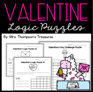 Valentine's Day Logic Puzzles - Mrs. Thompson's Treasures